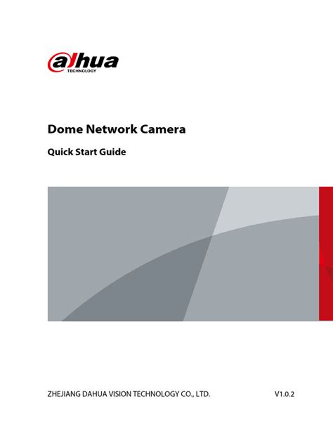 Dahua Dome Network Camera Quick Start Guide V102 Pdf Ip Address Manufactured Goods