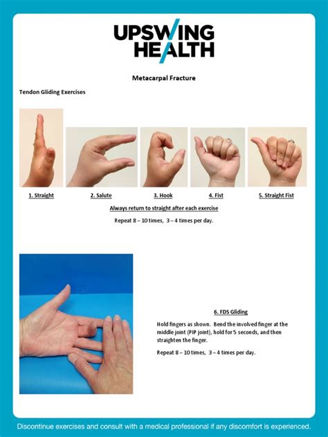 Comprehensive Home Exercise Program For Metacarpal Fracture Rehabilitation Pdf Anatomical