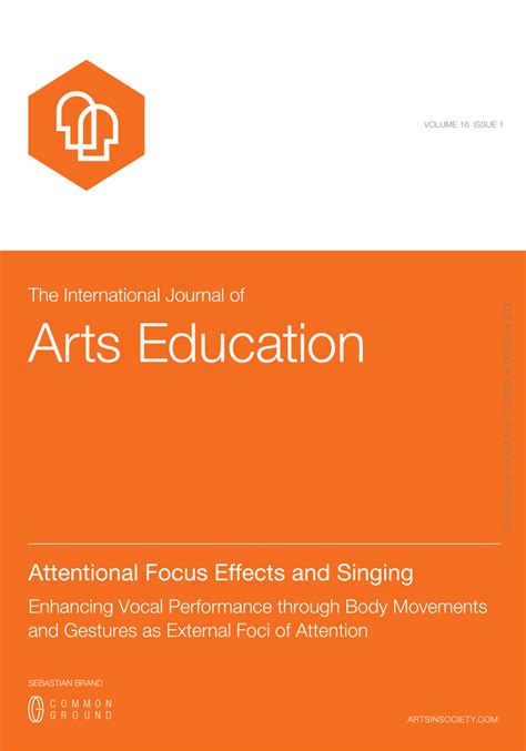 Pdf Attentional Focus Effects And Singing Enhancing Vocal Performance Through Body Movements