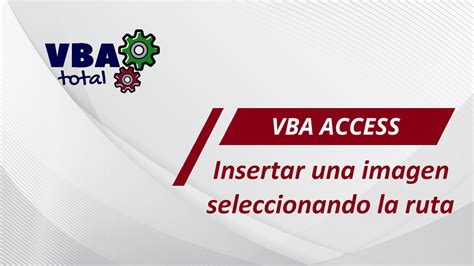 aprende a insertar una imagen en un formulario access vba total
