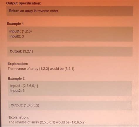 Solved Reverse An Array Write A Function That Returns The