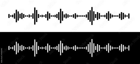 The Icon Of A Digital Sound Diagram Or Wave Track Image Of A