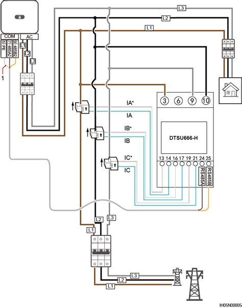 connecting the rs485 communications cable smart power 51 off
