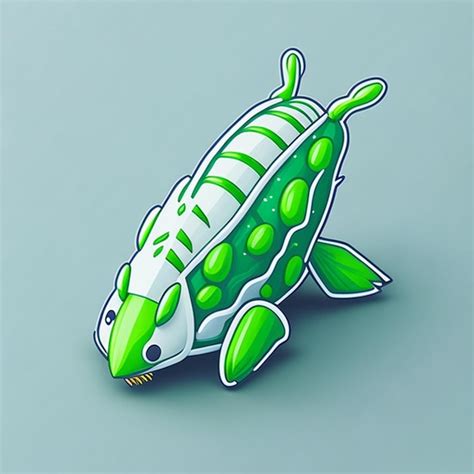 Premium Ai Image Cut Sticker Design With Grasshopper Theme Ai Generated