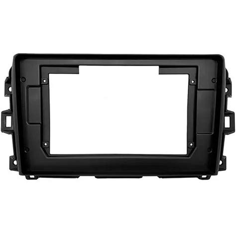 Moldura Nissan Frontier 2017 Black Piano 10 Polegadas Auto Equip