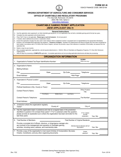 Form 201 N Fill Out Sign Online And Download Printable Pdf Virginia Templateroller
