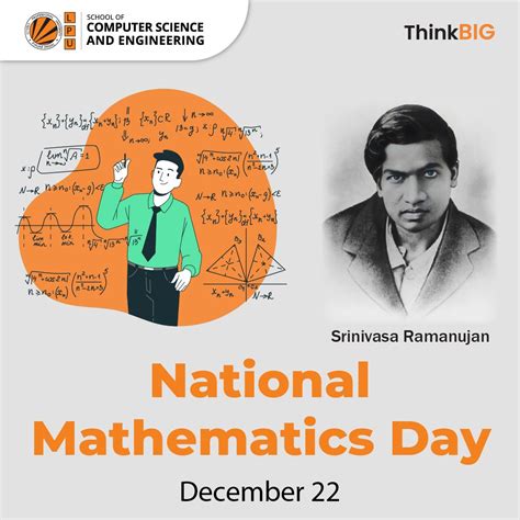 Lpu School Of Computer Science Engineering On Linkedin Nationalmathematicsday