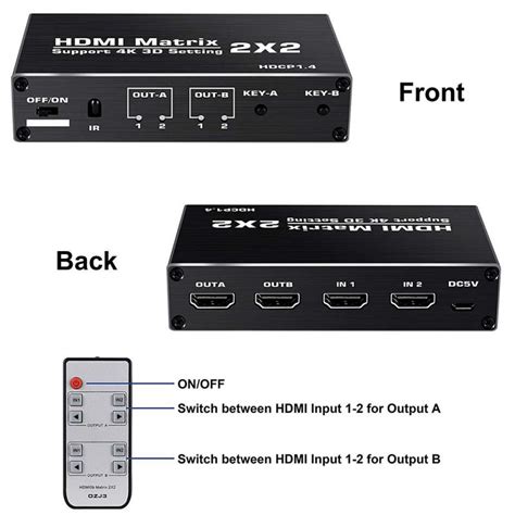 Hdmi Kvm Switch 2 Port 4k Usb Schakelaar Kvm Vga S Grandado