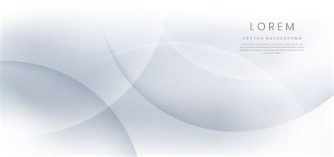 Abstract Elegant White And Grey Circles Shape Overlapping Background