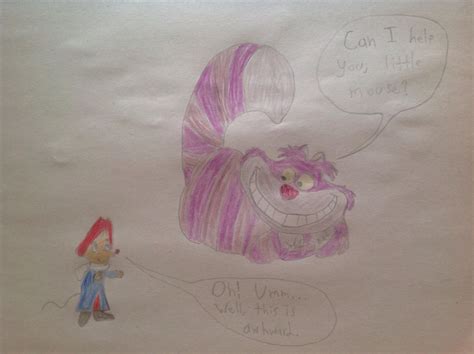 Amos Mouse Meets The Cheshire Cat By Wandersong On Deviantart