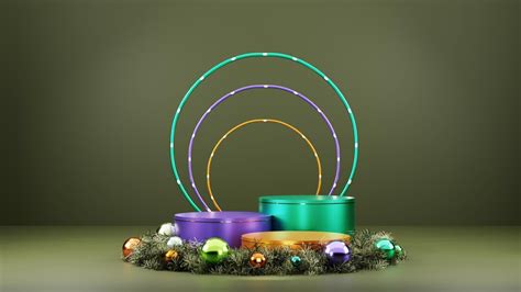 Ah 3d 배경 제품은 기하학적 플랫폼 배경 3d 렌더링으로 연단 장면을 표시합니다 프리미엄 사진