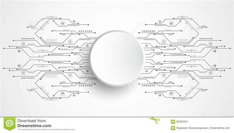 Vector Abstract Background Technology Circuit Design Stock Vector Illustration Of Motion
