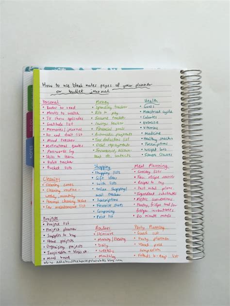 Creative Notebook Planner Ideas To Stay Organized