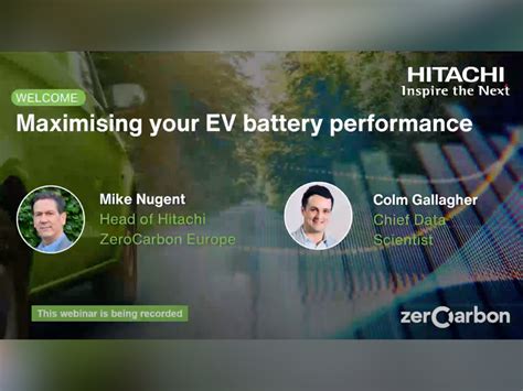 Webinar Maximising Your Ev Battery Performance Video