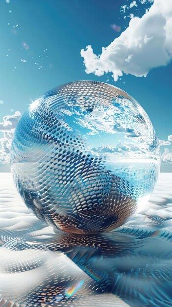 3d Model Abstract Art Of Dynamic Abstract Weather Visualization Sphere With Oscillating Climate