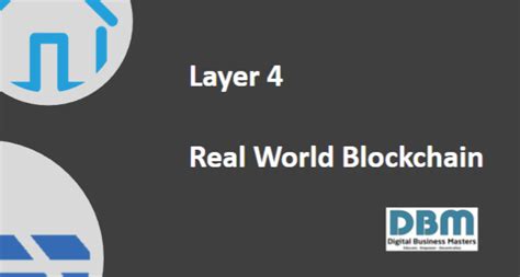 Real World Business And Blockchain Dbm Academy