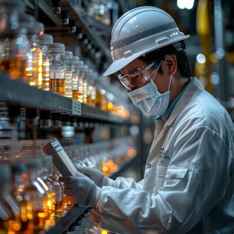 Engineer Analyzing Data To Optimize Manufacturing Processes In A
