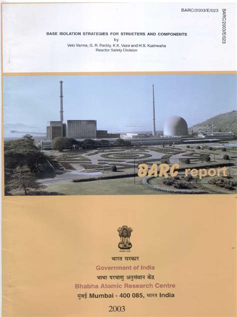 Varma Et Al 2003 Base Isolation Strategies For Structures And Components Pdf Youngs
