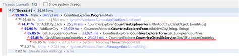 solving performance issues with dottrace