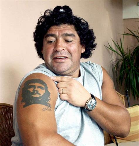 Tattoo Styles For Men And Women Maradona Professional Soccer Tattoo Styles