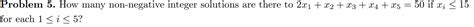 Solved Problem 5 How Many Non Negative Integer Solutions
