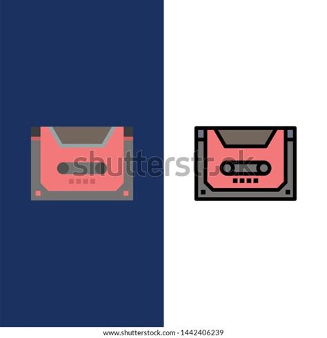 Analog Audio Cassette Compact Deck Icons Stock Vector Royalty Free 1442406239 Shutterstock