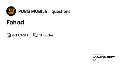 fahad pubg mobile