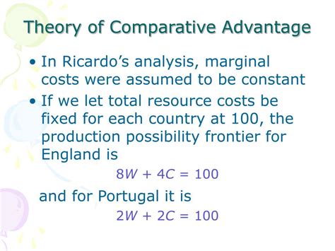 Comparative Advantage Example Chart
