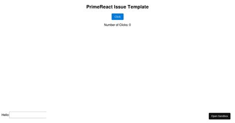 PrimeReact Test Codesandbox