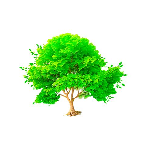 Nature Object Tree Isolated On Transparent Background PNG