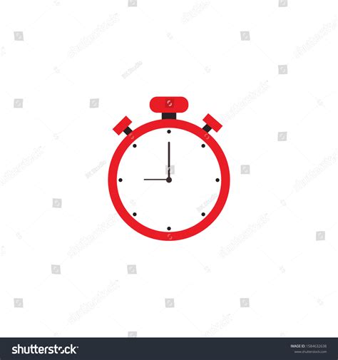 Clock Time Circle Vector Illustration Stock Vector Royalty Free