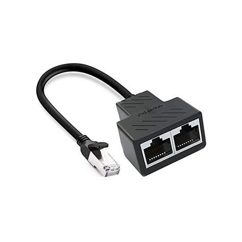 Buy Rj45 Network 1 To 2 Port Ethernet Adapter Splitter Rj45 1 Male To