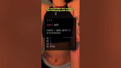 Python Quiz Challenge Can You Guess The Output 🐍💡shorts Shortvideo Youtube