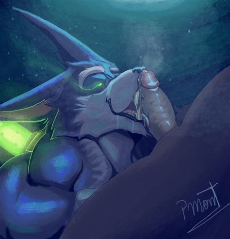 Rule 34 Absurd Res Anthro Blue Body Blue Fur Bodily Fluids Canid Canine Cum Cum In Mouth Cum