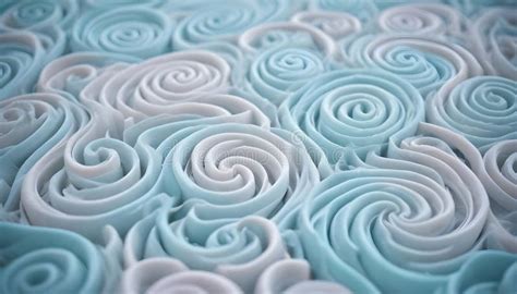 A Textured Surface With Swirling Concentric Circles In Shades Of Blue