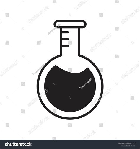 Florence Flask Icon Microbiology Science Vector Stock Vector Royalty Free 2233617257