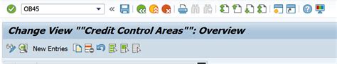 how to define credit control area in sap