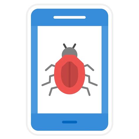 Premium Vector Mobile Virus Icon Vector Image Can Be Used For