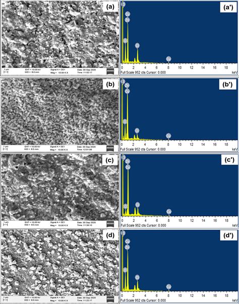 Fe Sem Micrograph And Corresponding Eds Spectra Of Copper After