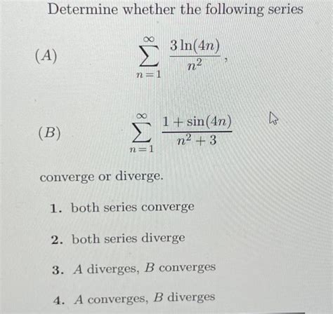 solved find all values of p for which the infinite series