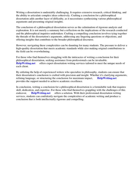 Exemple De Conclusion De Dissertation Philosophique Pdf Essays Thesis
