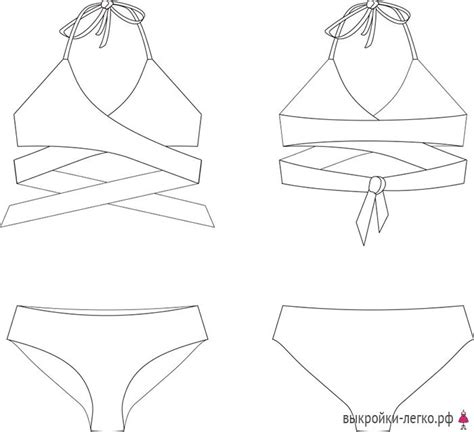 Выкройка купальника Шить просто — Выкройки Легко рф Clothes Illustration Fashion Design