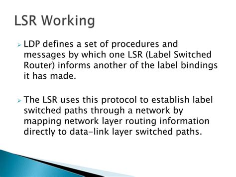 Label Distribution Protocol Pptx