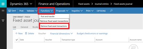 How To Reverse Fixed Asset Depreciation In Microsoft Dynamics 365