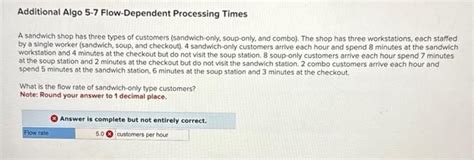 Solved Additional Algo 5 7 Flow Dependent Processing Times A