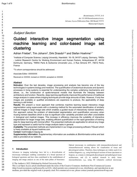 PDF Guided Interactive Image Segmentation Using Machine Learning And Color Based Image Set