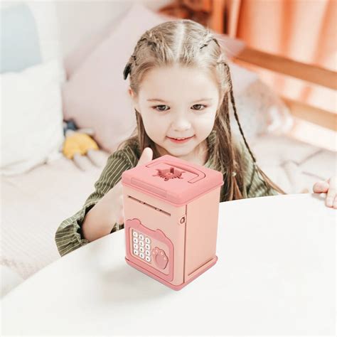 Badu Bg Електрическа касичка за малки деца Настолен контейнер за монети Момчета Банки за деца