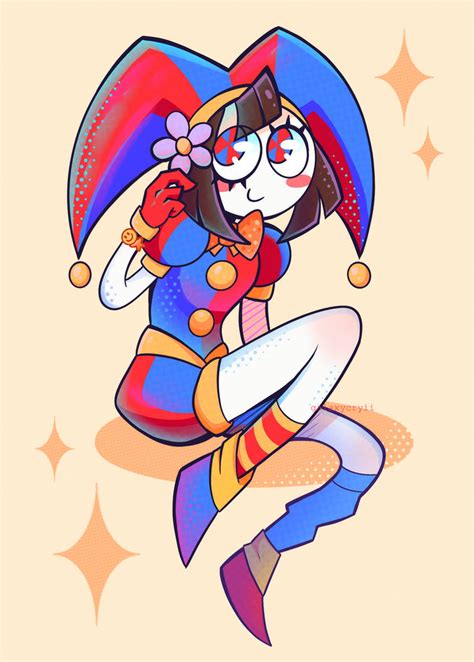 Pomni In Digital Tadc Fanart By Galaxycryii On Deviantart