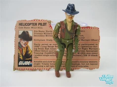 1983 Hasbro Gi Joe Wild Bill With Filecard 34o4