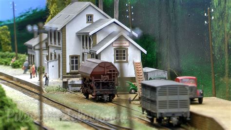 Private Ho Scale Model Railroad Layout Of Cfl Trains In Luxembourg